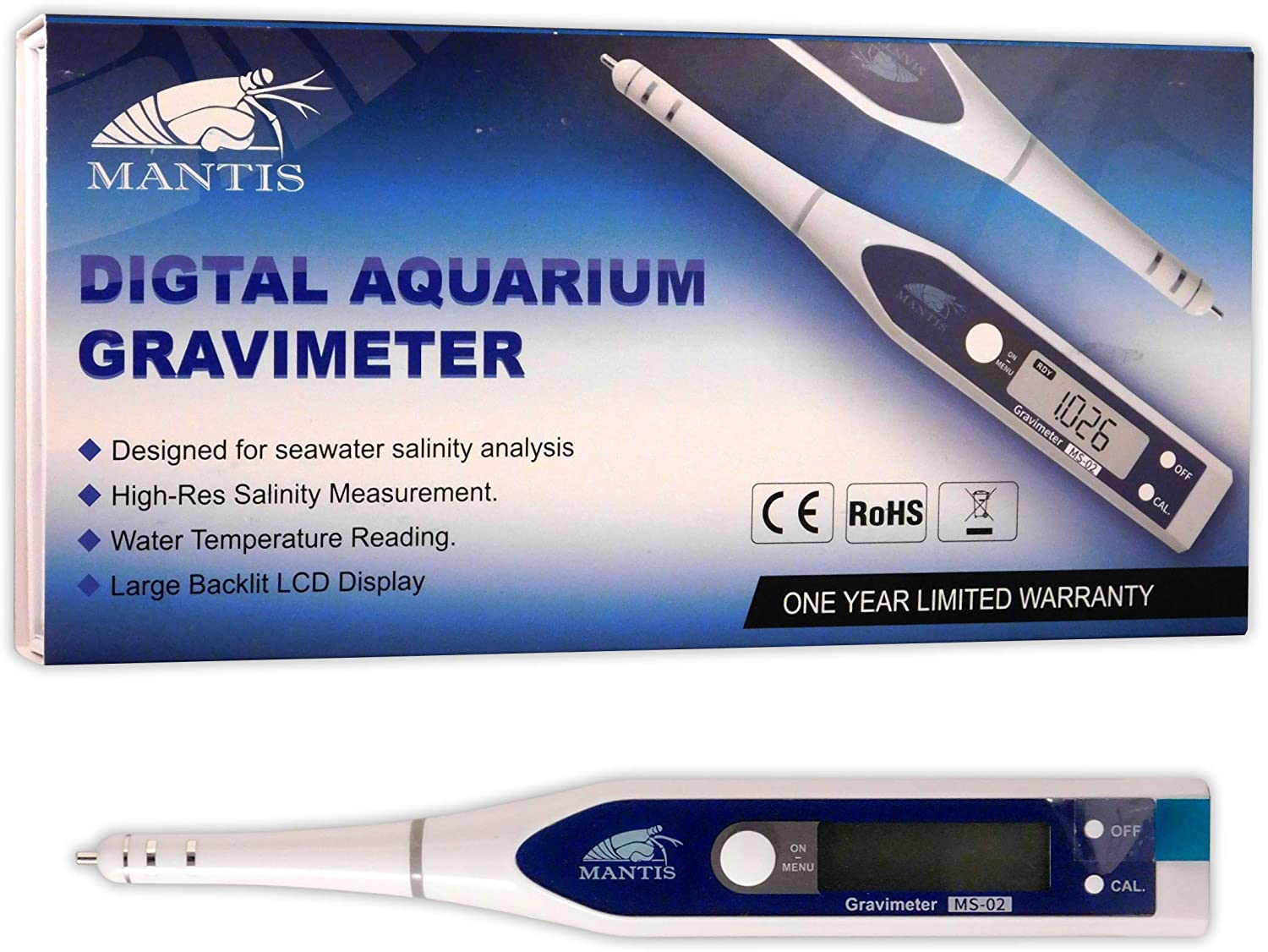 Mantis Digital Gravimeter Salinity & Temperature Tester - Victor Aquatics