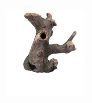 AQUA ONE Twisted Hollow Tree Trunk 20.5cm - Victor Aquatics